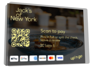 Up 'n go · Pay at Table Technology for Restaurants